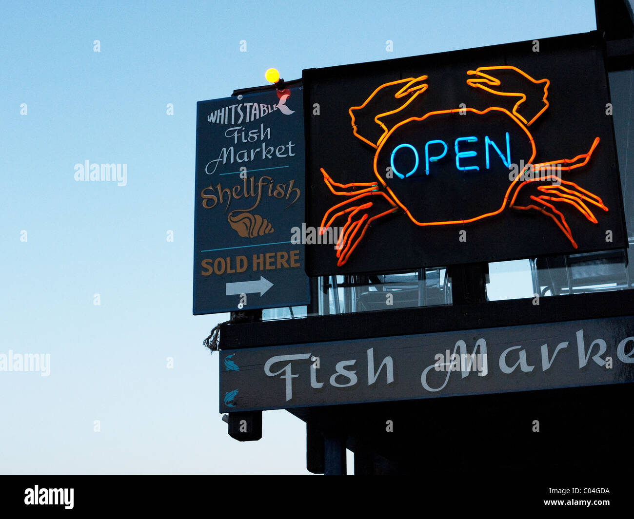Crab neon sign hi-res stock photography and images - Alamy
