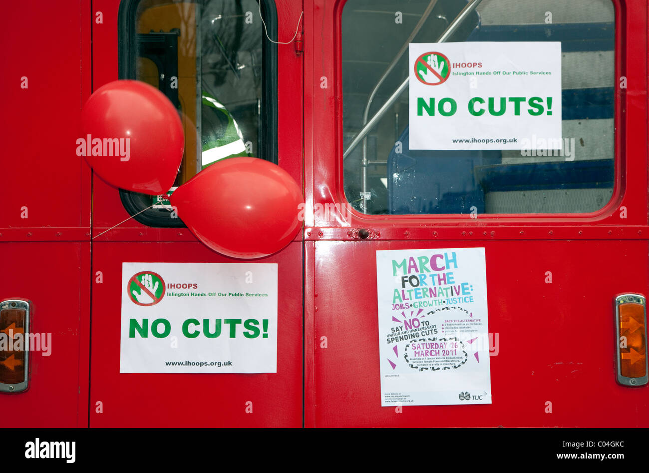 London bus cuts hi-res stock photography and images - Alamy