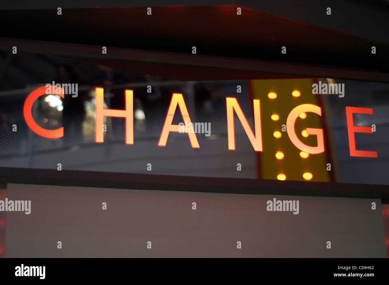 Change sign hi-res stock photography and images - Alamy