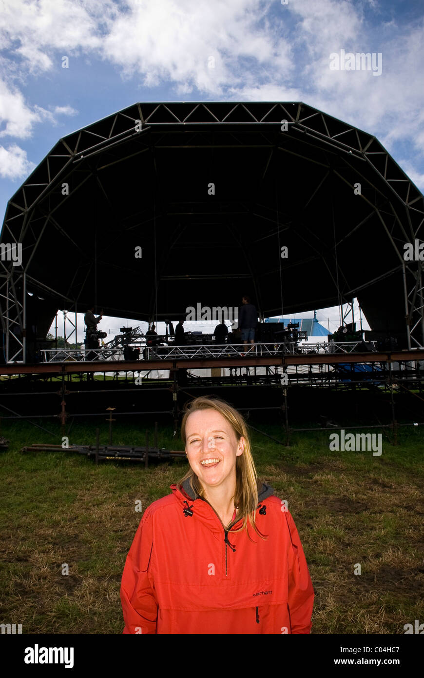 Emily Eavis, daughter of Michael Eavis, is one of the organisers of the ...