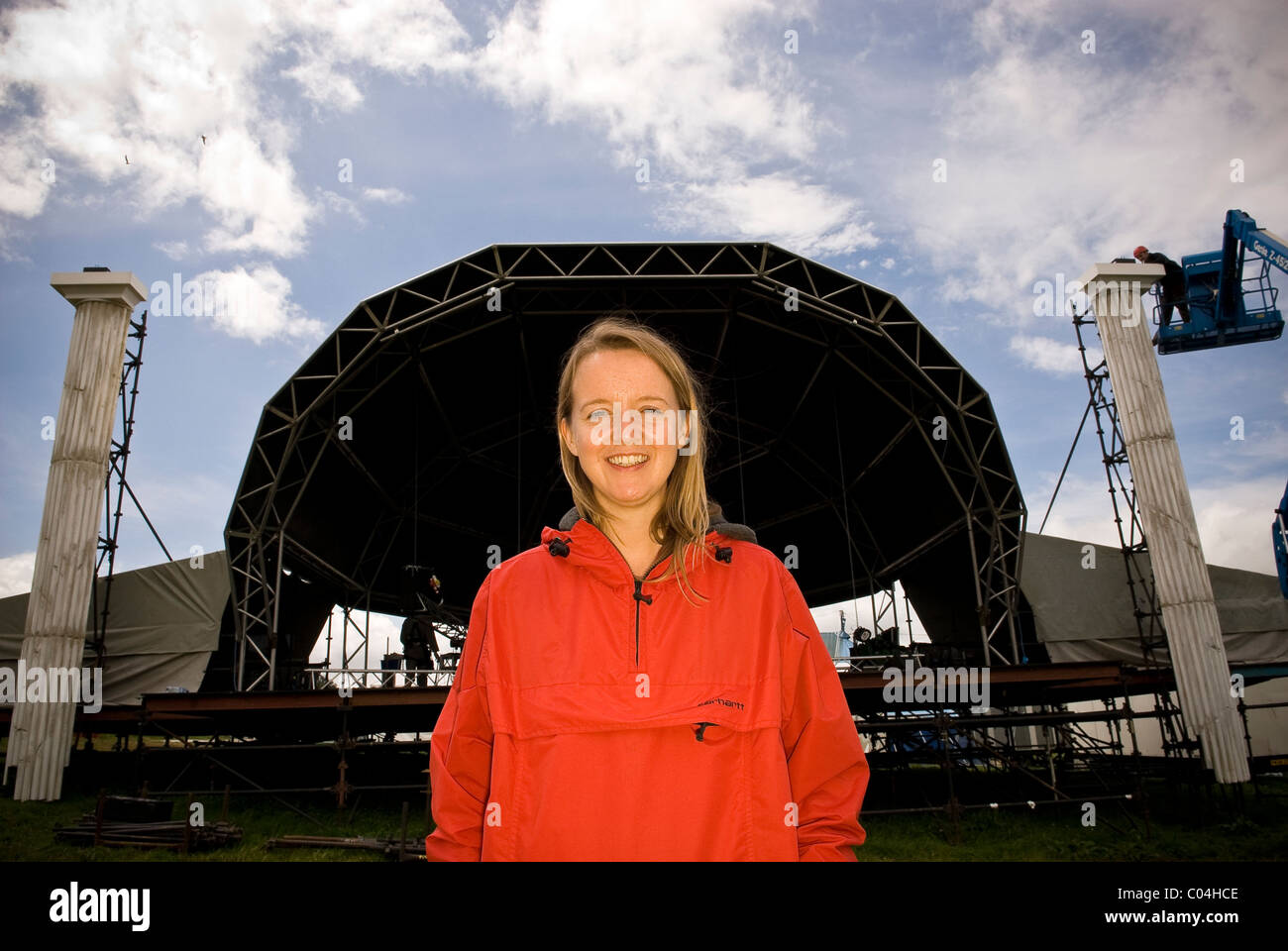 Emily Eavis, daughter of Michael Eavis, is one of the organisers of the ...