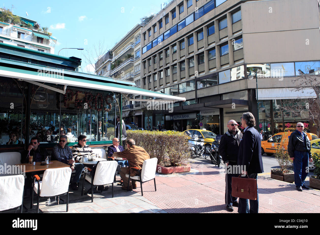 europe greece athens kolonaki square Stock Photo - Alamy