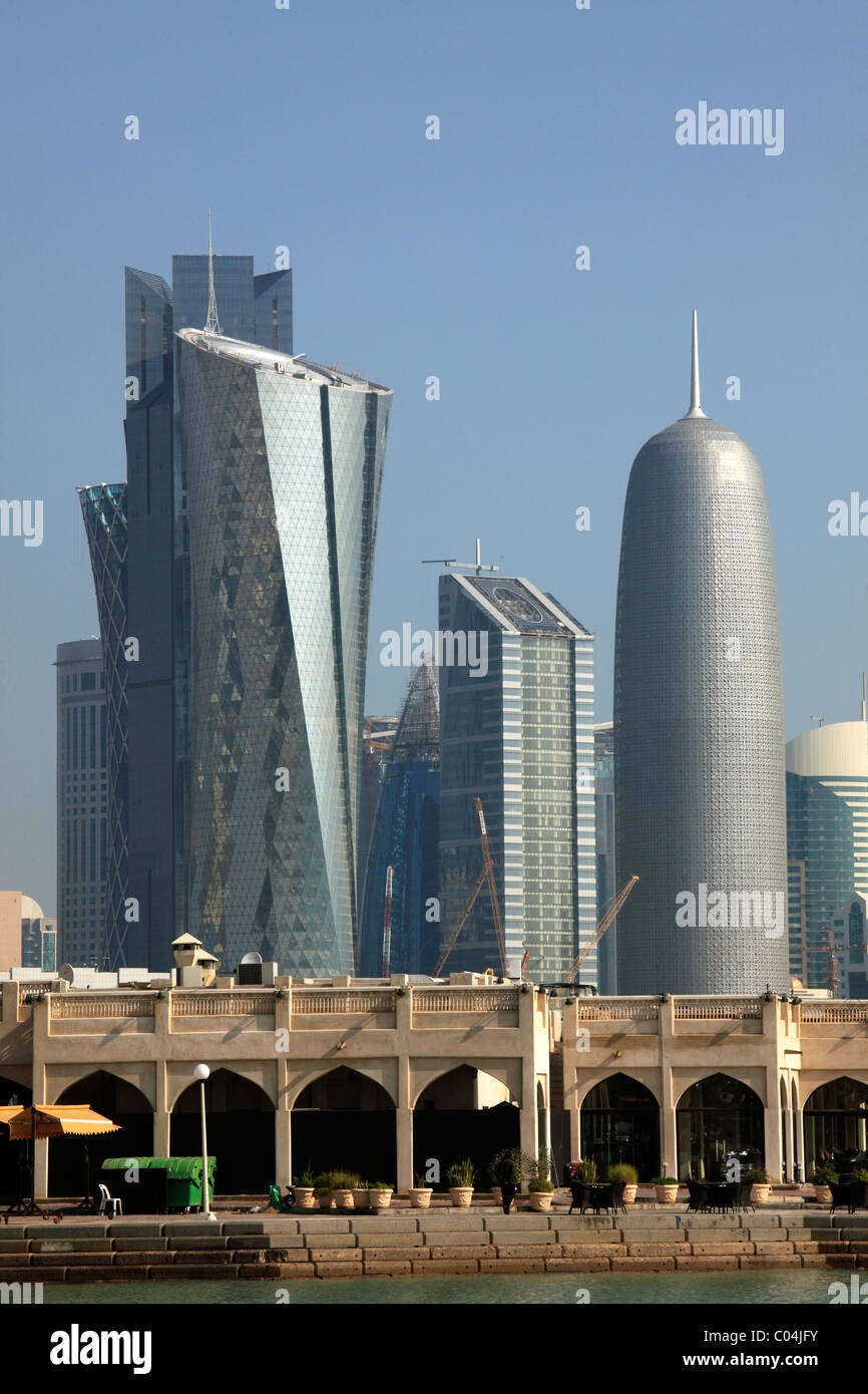 Qatar, Doha, skyline, skyscrapers, general view Stock Photo - Alamy