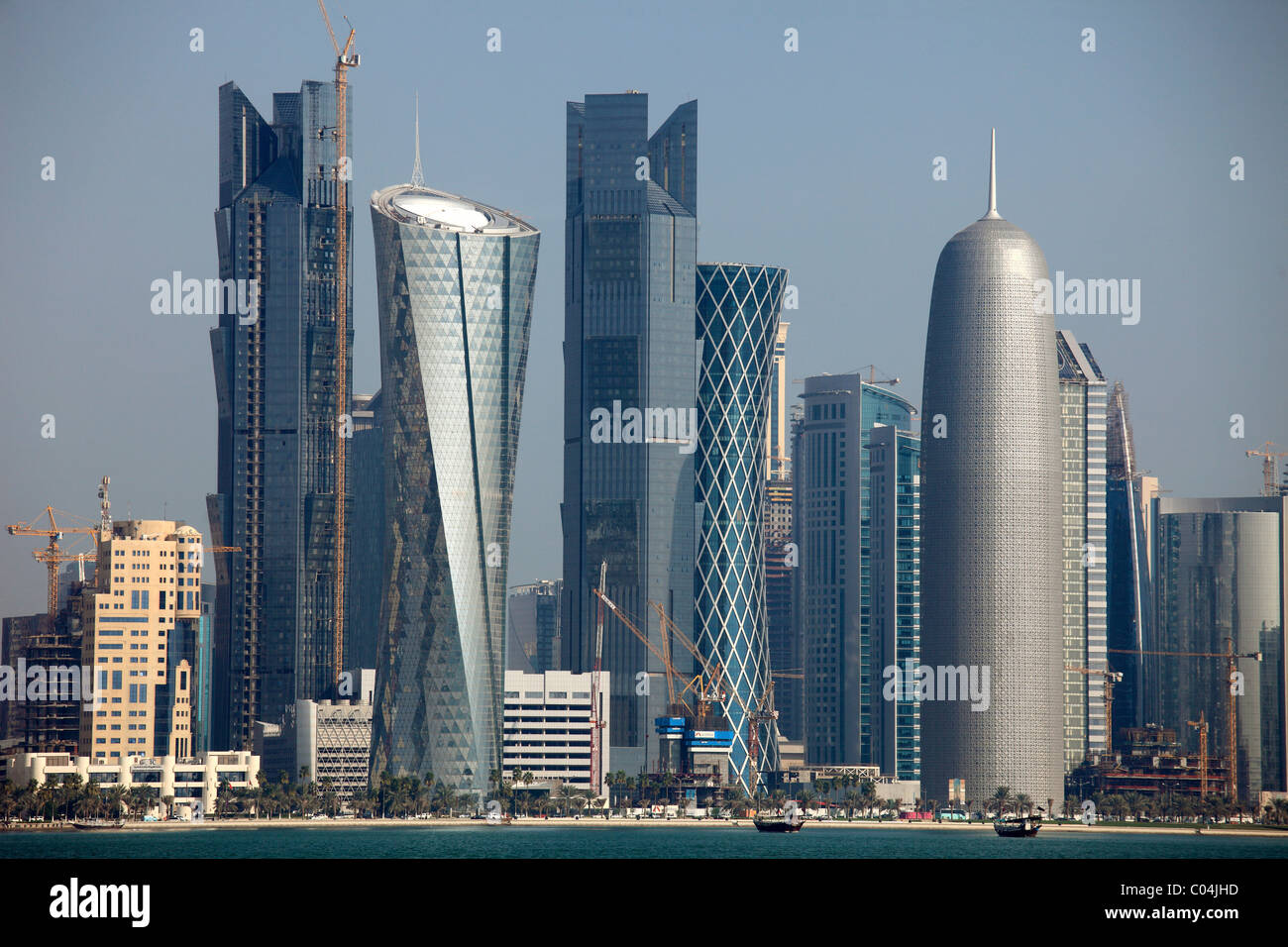 Qatar, Doha, skyline, skyscrapers, general view Stock Photo - Alamy