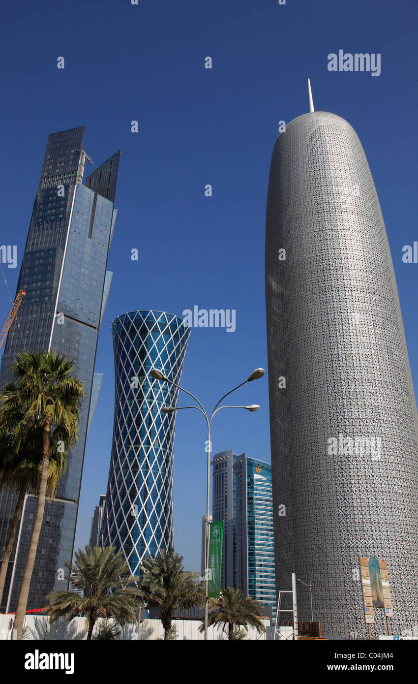 Qatar, Doha, skyscrapers Stock Photo - Alamy