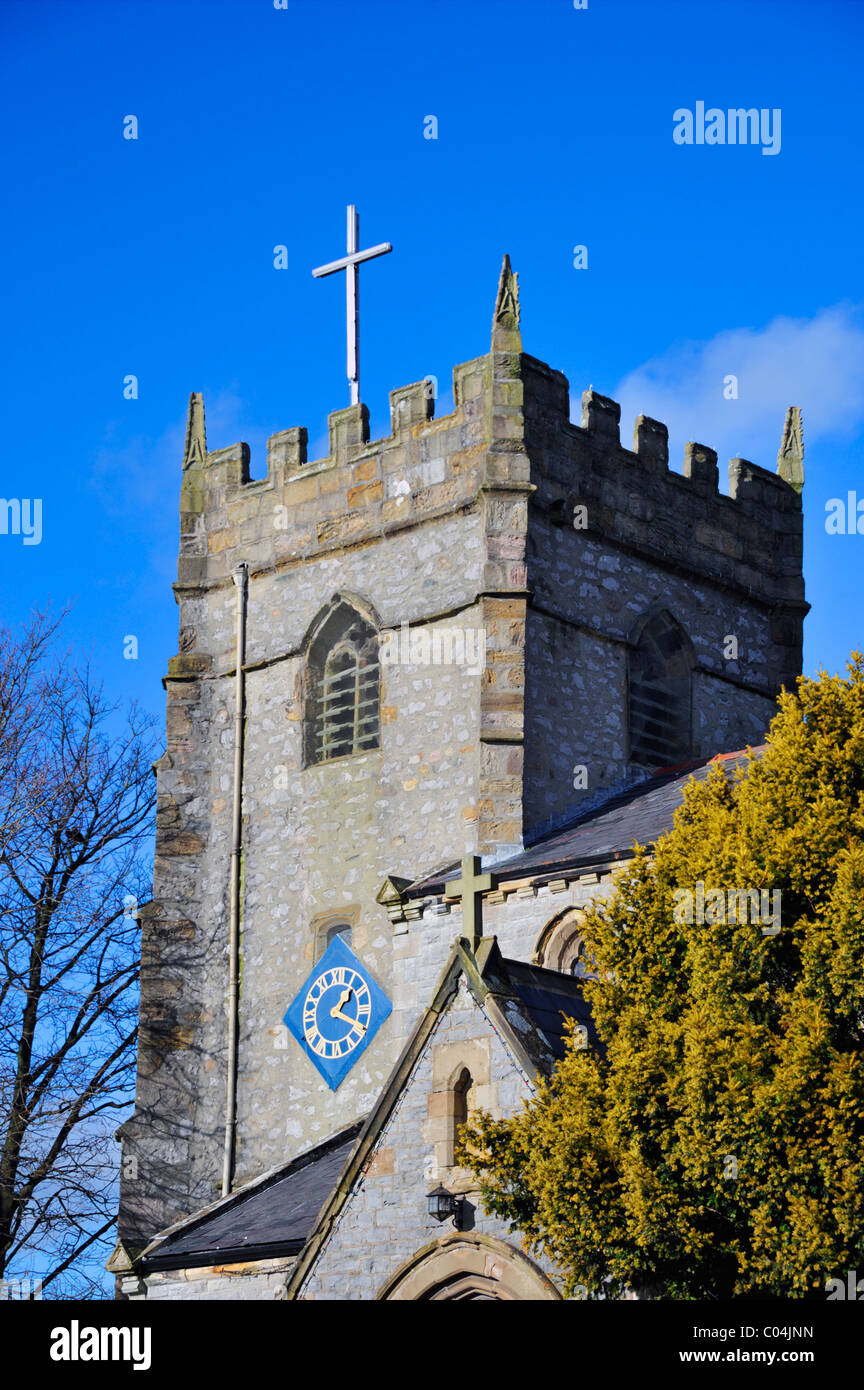 West tower. Church of Saint Mary the Virgin, Ingleton, North Yorkshire ...