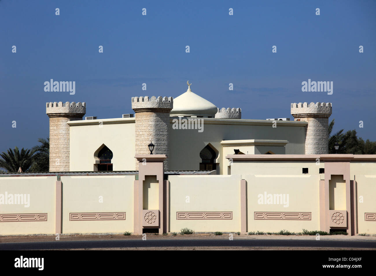 United Arab Emirates, Ajman, a part of the Diwan, Ruler's Palace Stock ...