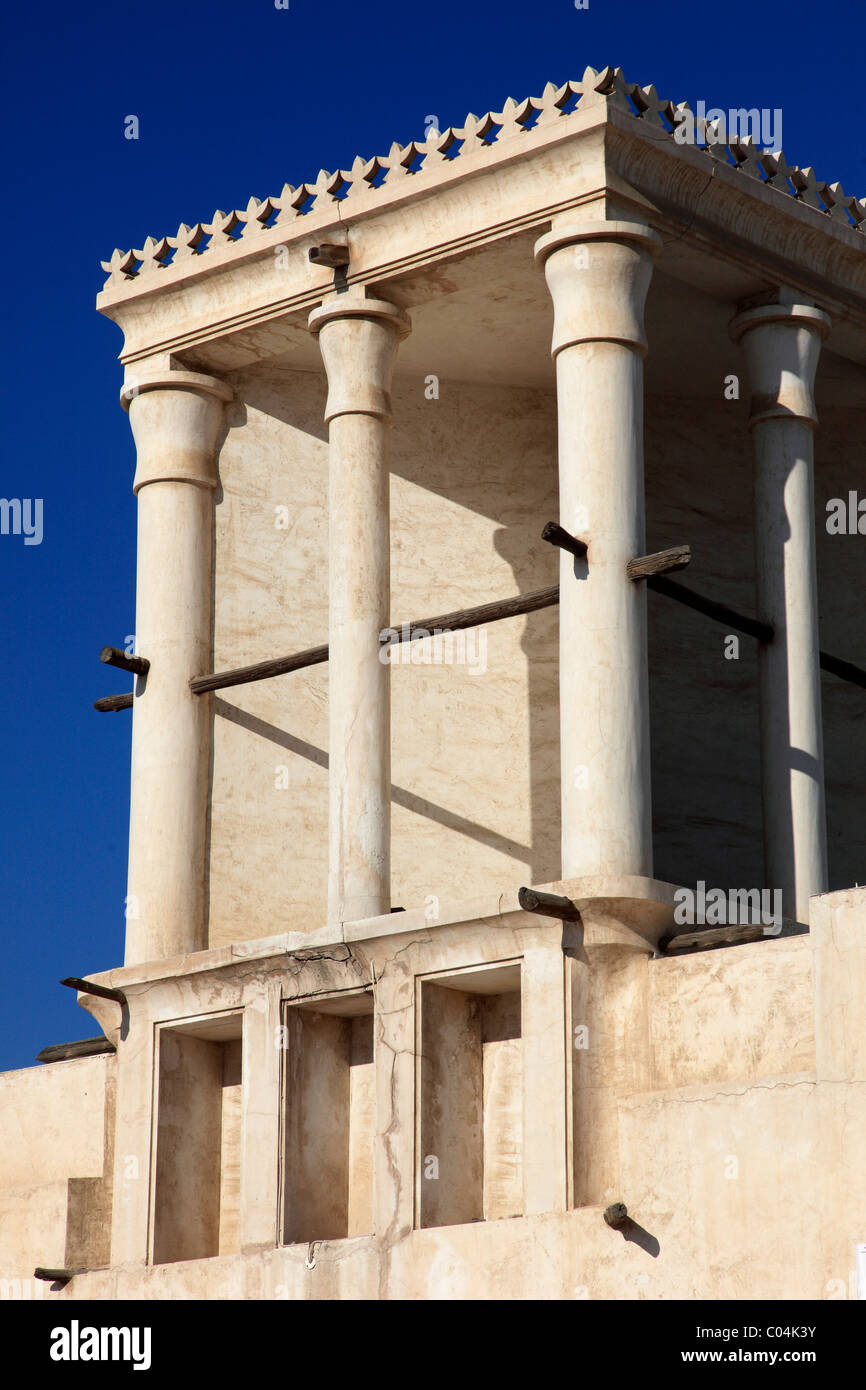 United Arab Emirates, Sharjah, wind tower, traditional architecture ...