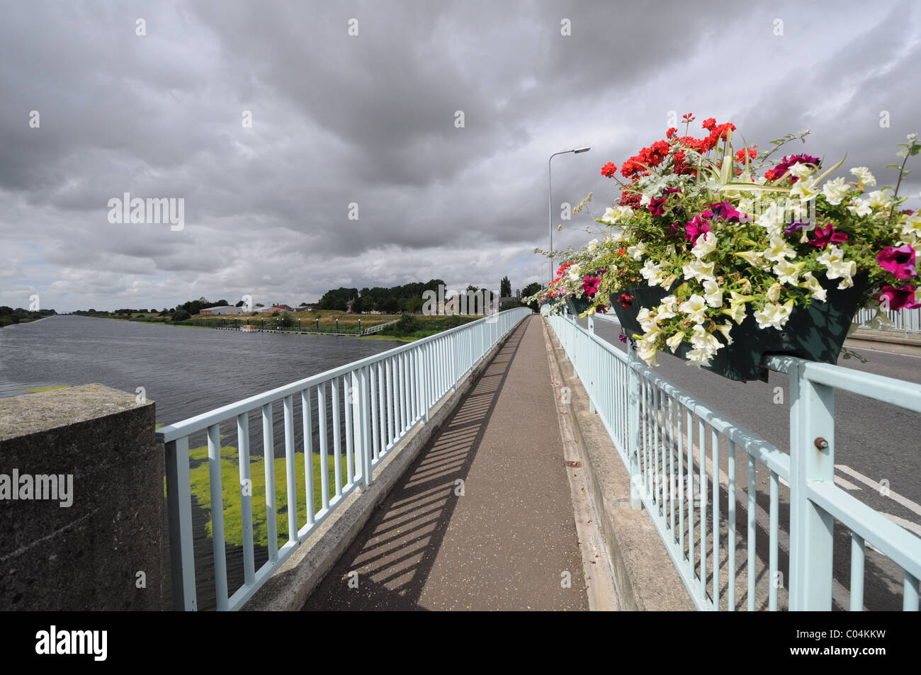 The bridge over the River Great Ouse, Downham Market, west Norfolk ...