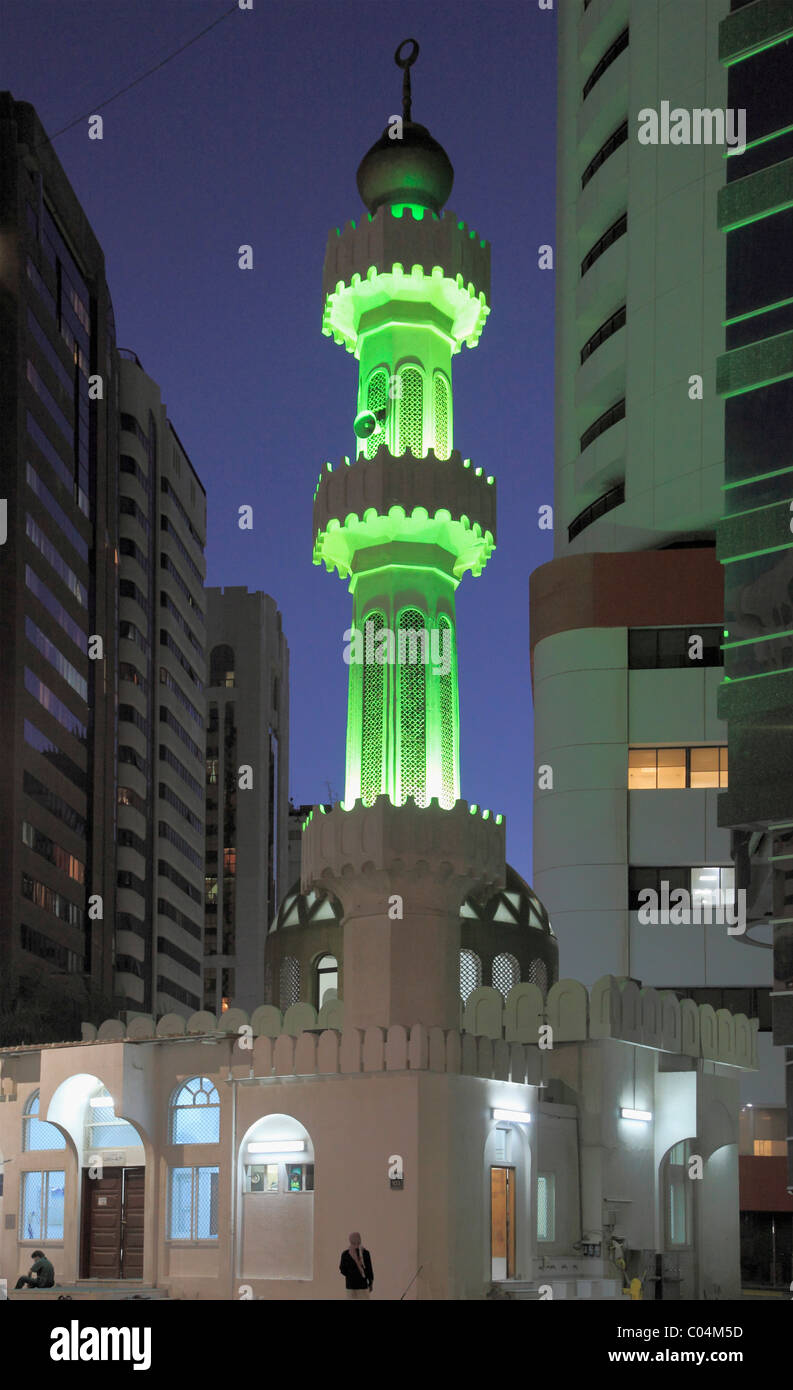 United Arab Emirates, Abu Dhabi, mosque, modern buildings Stock Photo ...