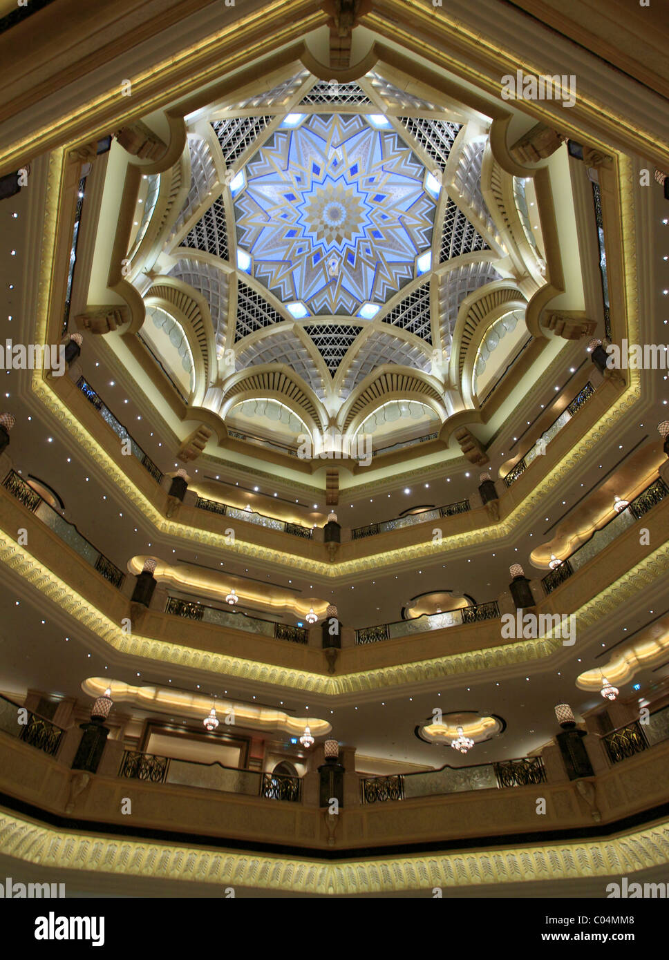 United Arab Emirates, Abu Dhabi, Emirates Palace Hotel, lobby Stock ...