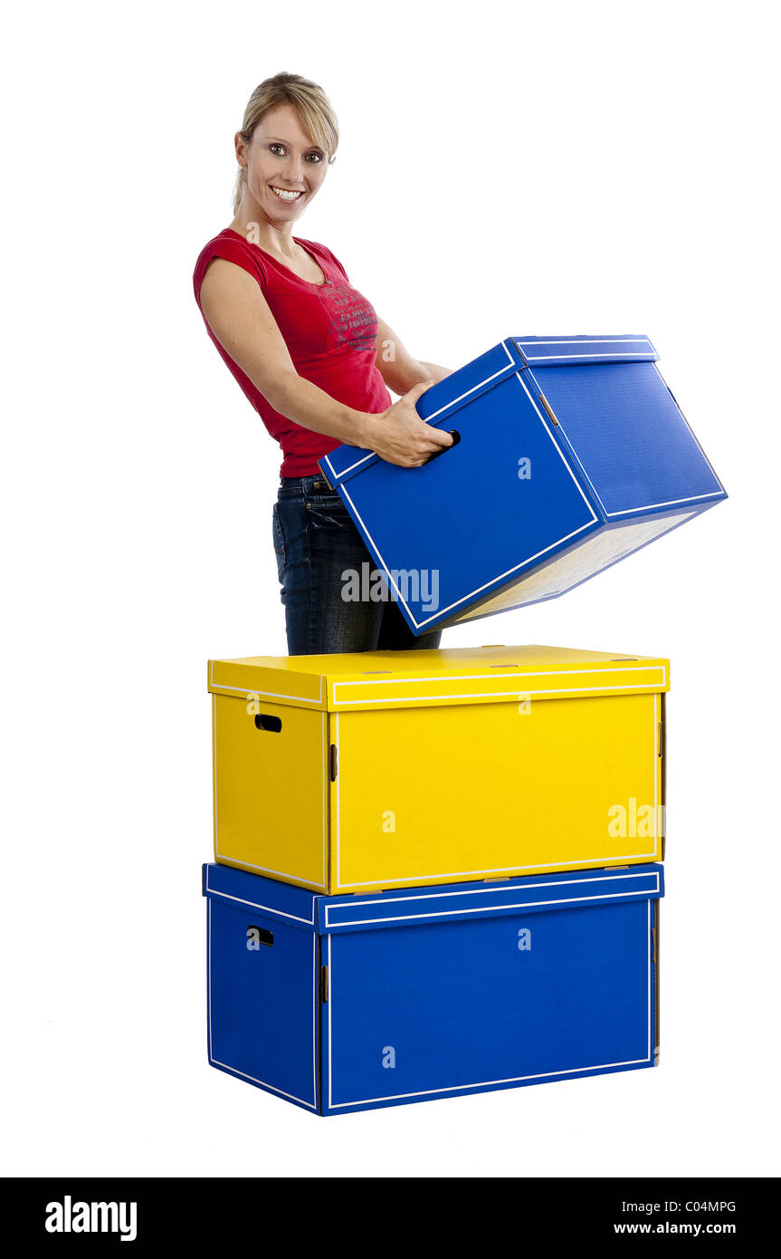 Heavy boxes hi-res stock photography and images - Alamy