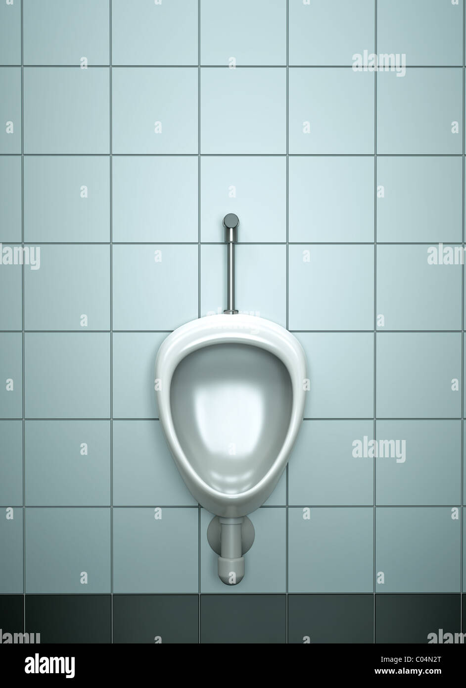 Single urinal in a gents toilet Stock Photo - Alamy