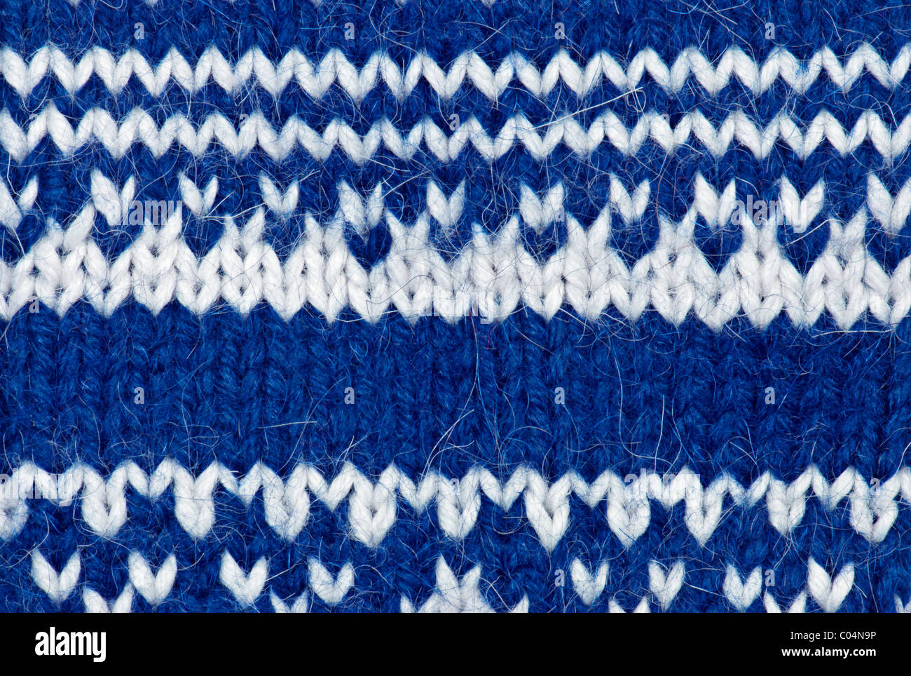 Knitting background of handmade woolen pattern Stock Photo - Alamy