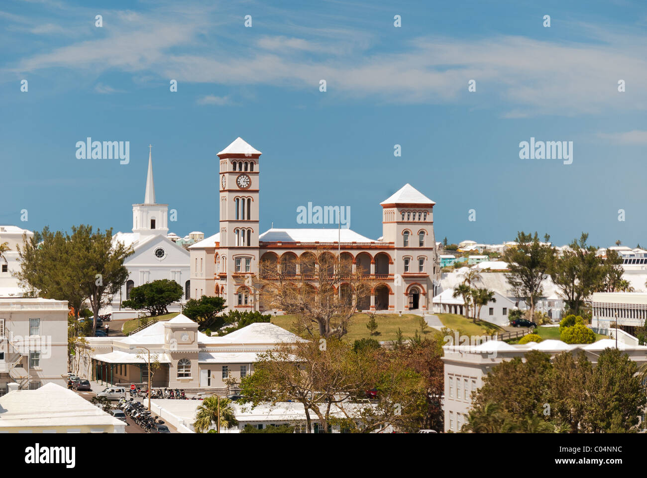 "Little Ben" - Bermuda's parliament building is the Session House Stock ...