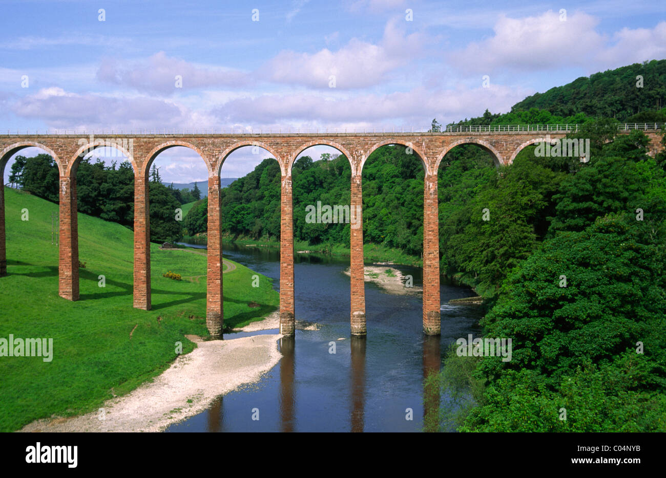 Leaderfoot Viaduct Melrose Scotland Stock Photo - Alamy