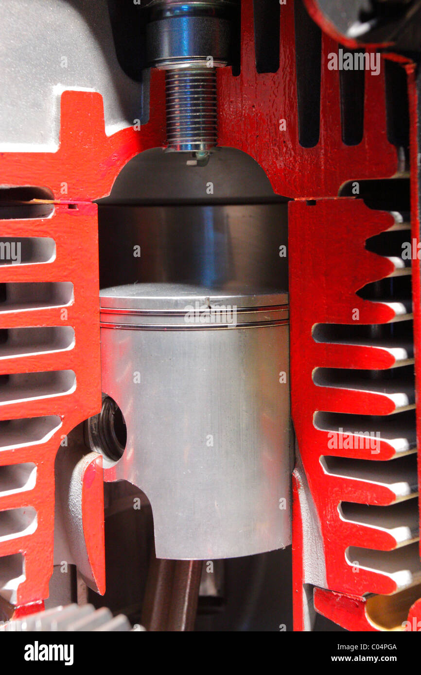 aircraft piston engine Stock Photo - Alamy