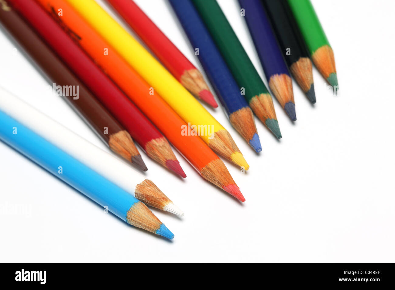 Assortment colored pencils drawing on Cut Out Stock Images & Pictures ...