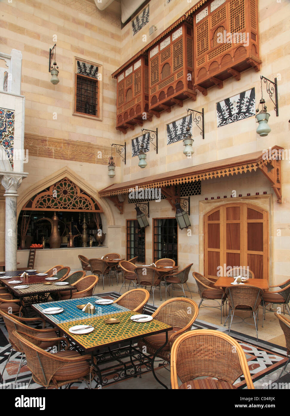 United Arab Emirates, Dubai, Wafi Mall, Souk Khan Murjan, restaurant ...