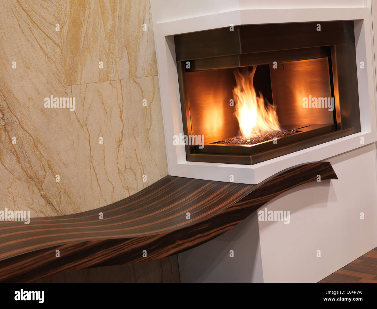 Modern fireplaces hi-res stock photography and images - Alamy