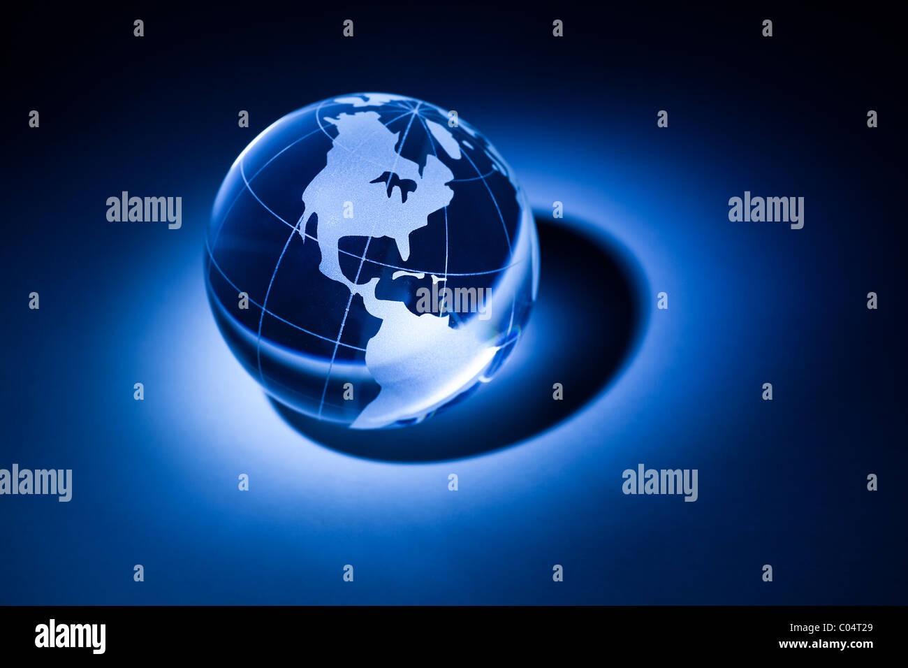 Earth planet,Transparent globe for background Stock Photo - Alamy