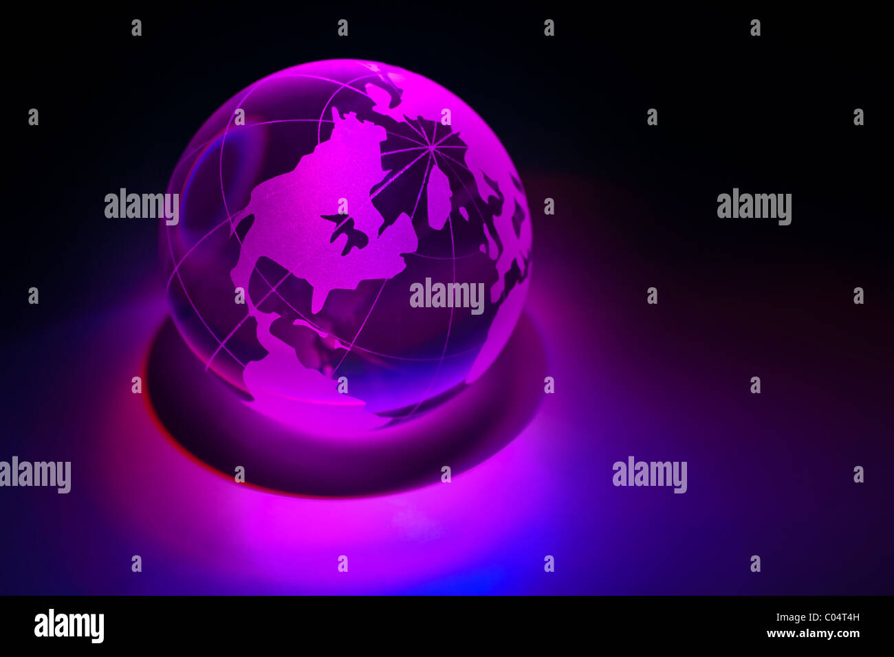 Earth planet,Transparent globe for background Stock Photo - Alamy