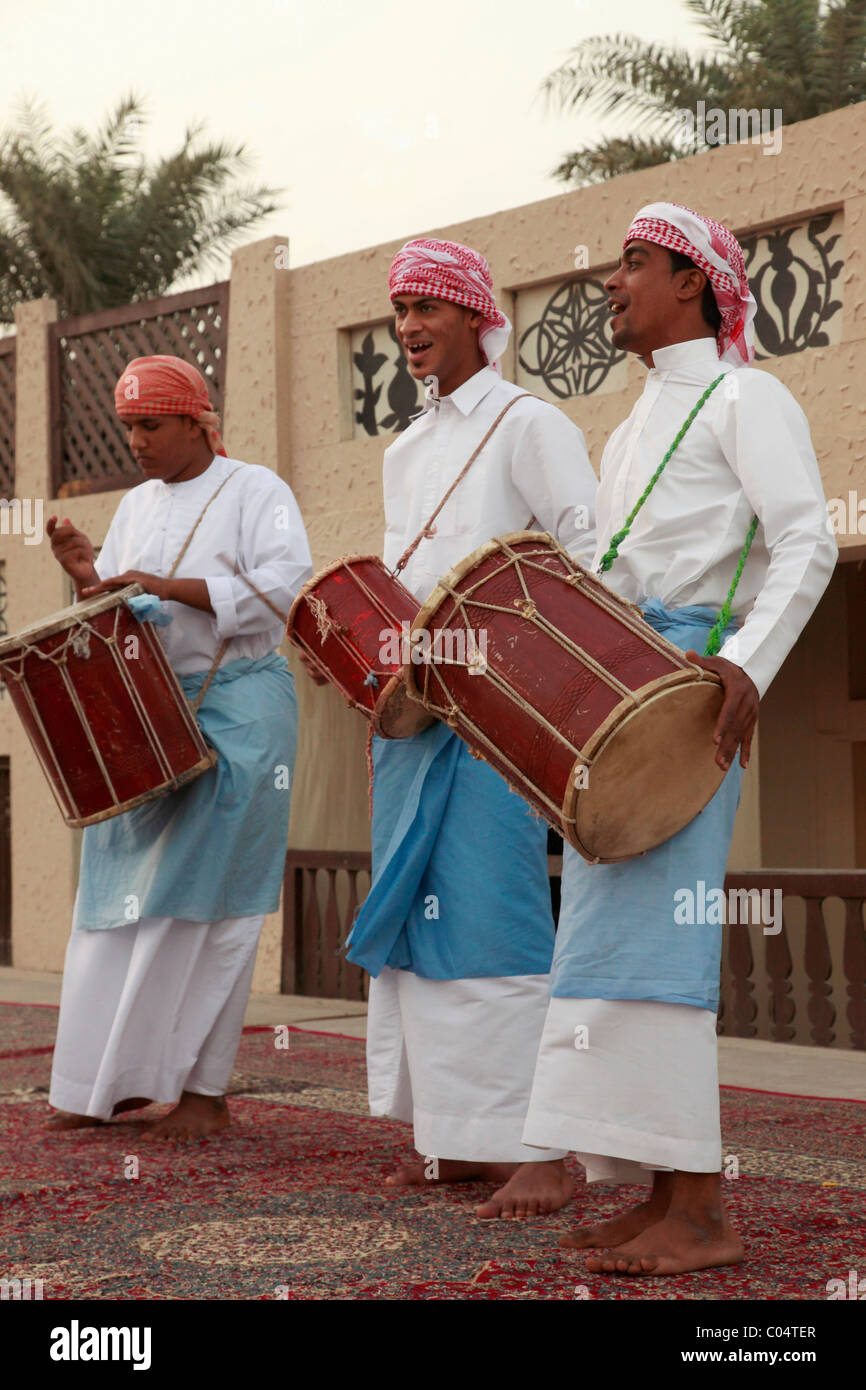 United Arab Emirates, Dubai, drummers, musicians Stock Photo - Alamy