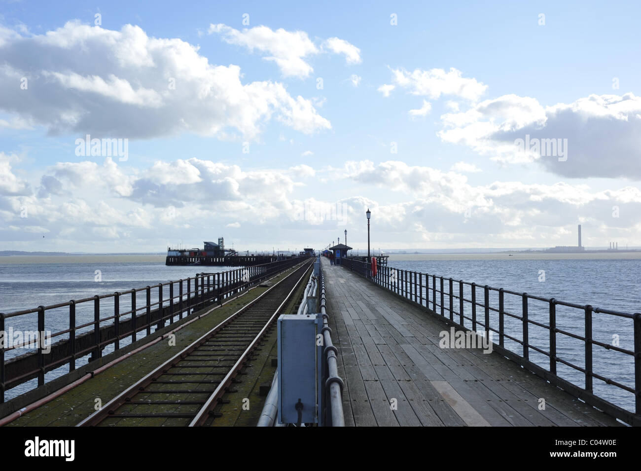 southend pier overlooking the sea Stock Photo - Alamy