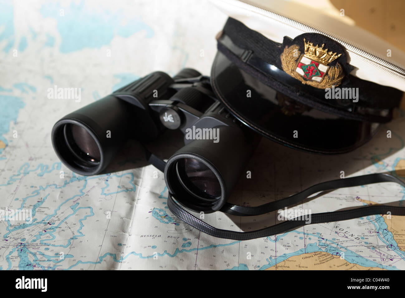 Marine Navigation. Chart and Binoculars. maritime navigation studies ...