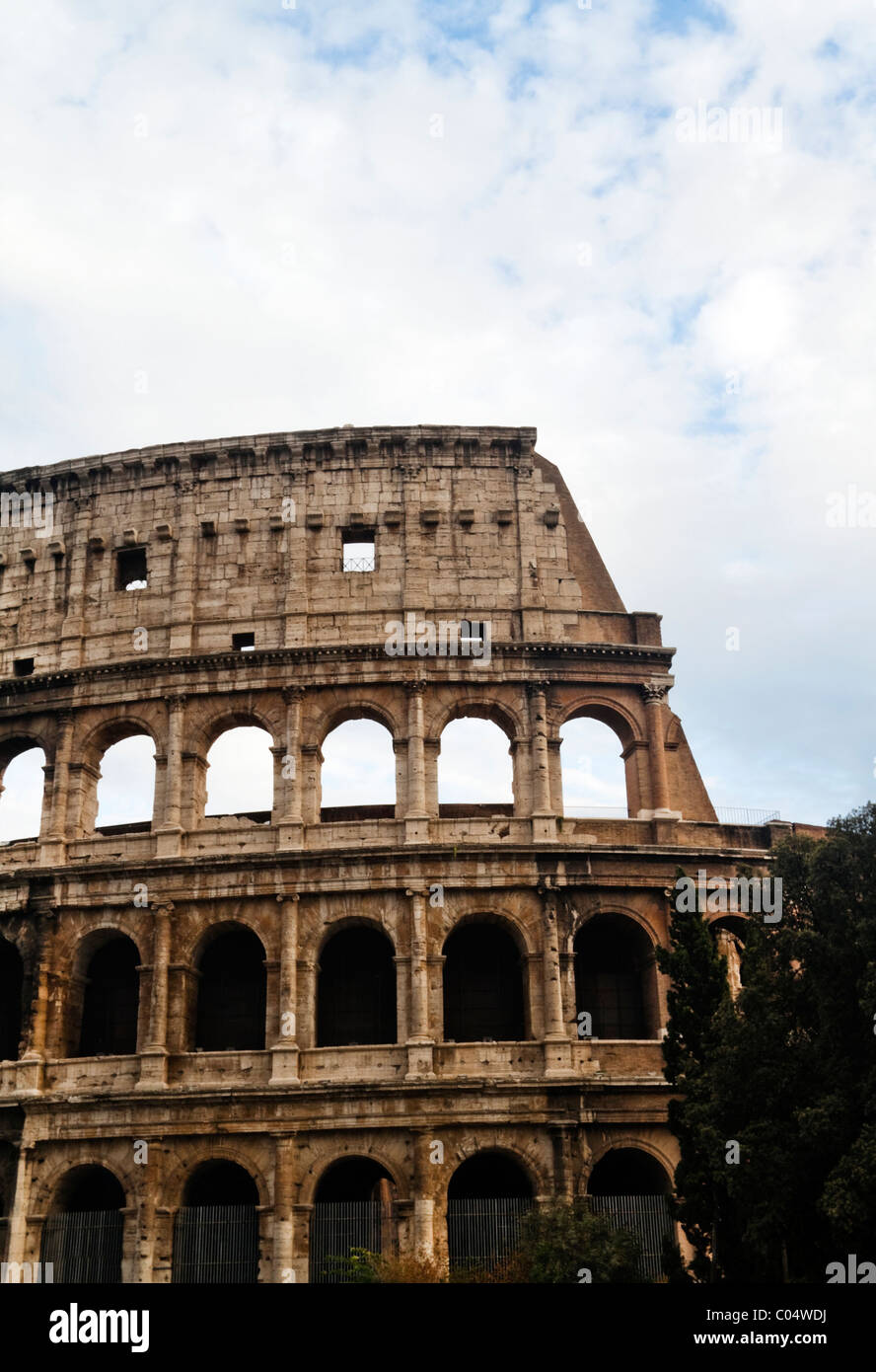 The historic Roman coliseum located in Rome (Roma) Italy Stock Photo ...