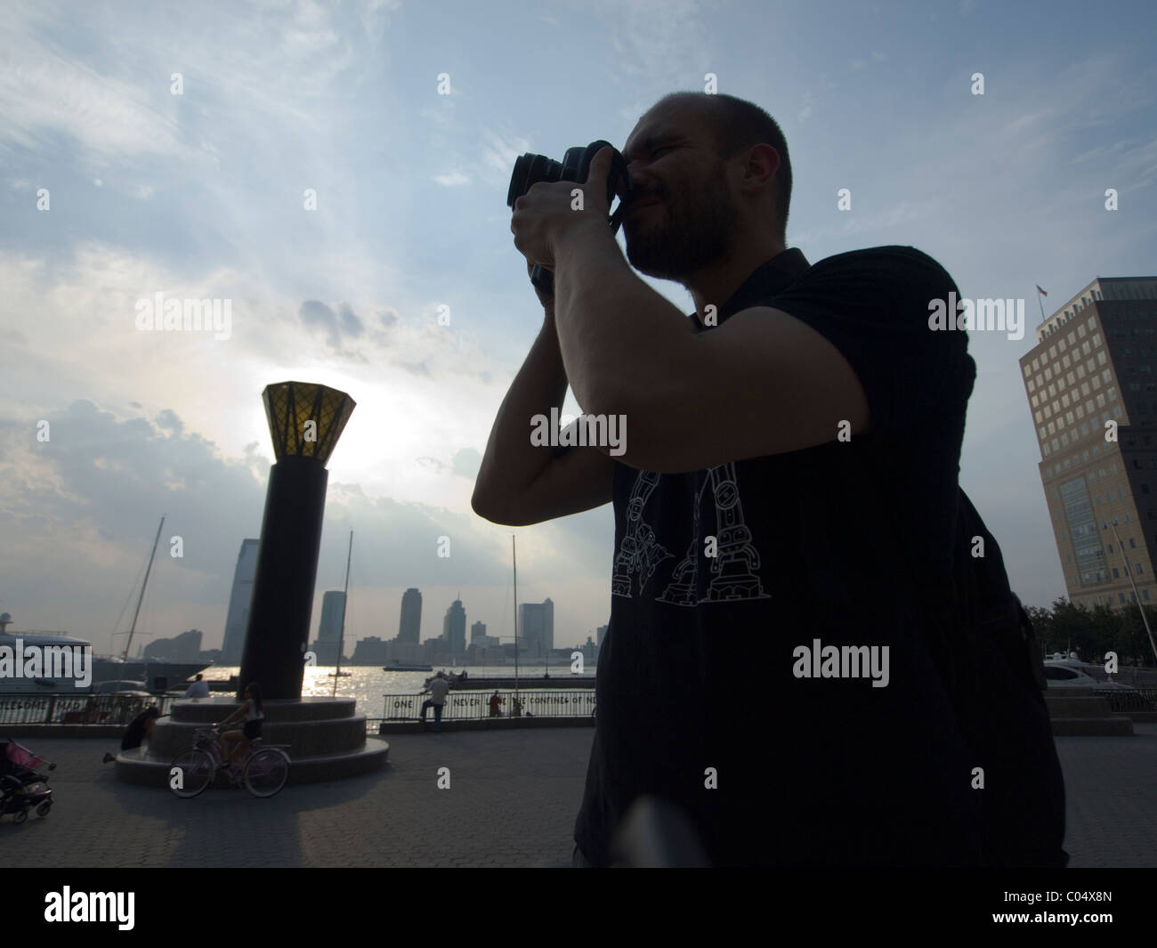 Photographer at work in New York, New York, USA Stock Photo - Alamy