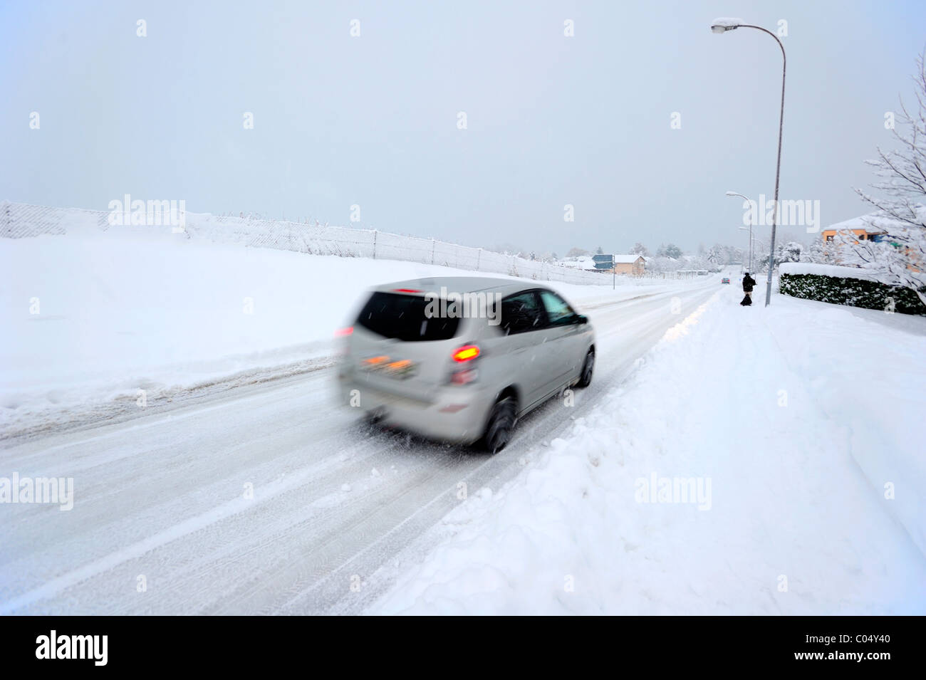 Swiss snow scene hi-res stock photography and images - Alamy