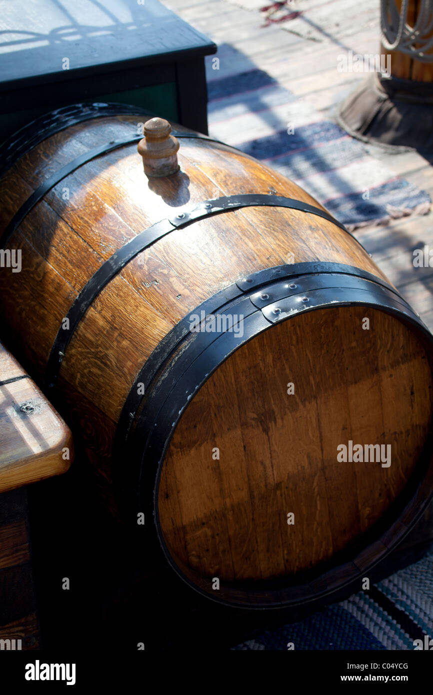 Old wooden beer barrel hi-res stock photography and images - Alamy