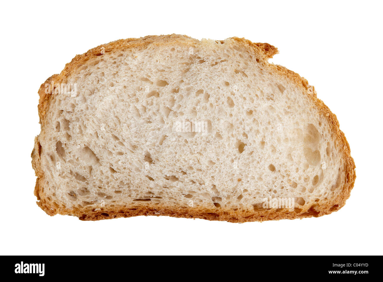 Slice of bread isolated on white background Stock Photo - Alamy