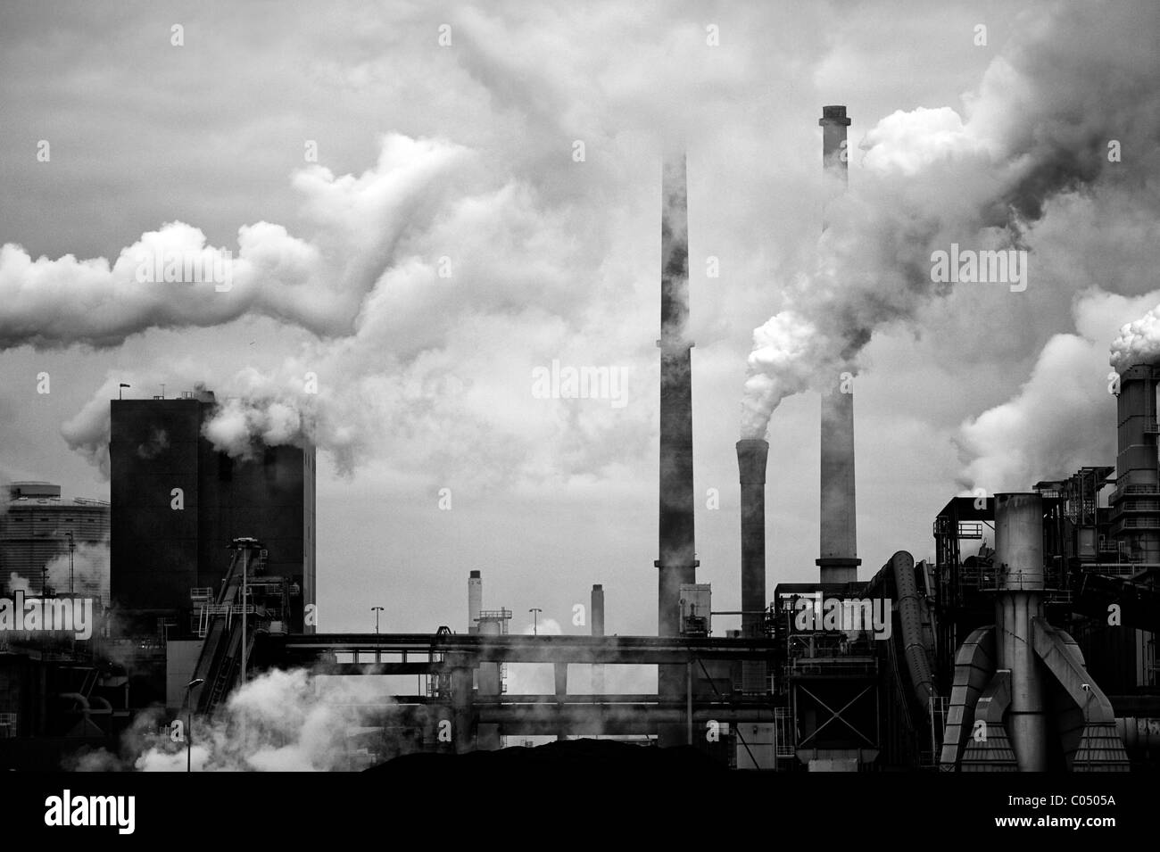 Steelworks Hoogovens Ijmuiden, Holland Stock Photo - Alamy