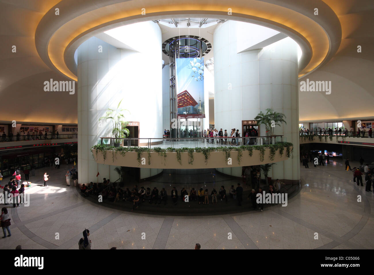 Inside Oriental Pearl Tower
