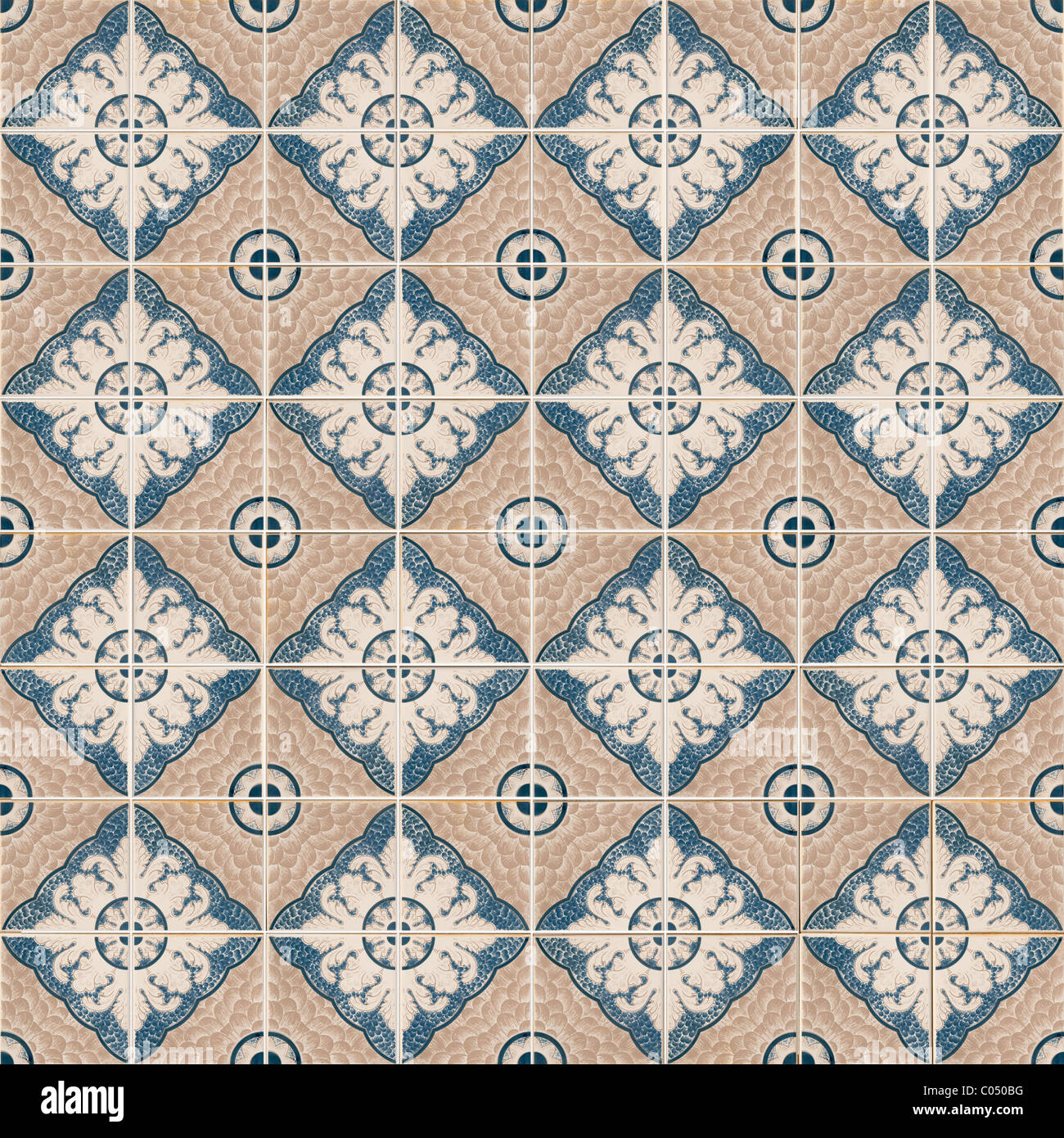 Seamless tile pattern of ancient ceramic tiles Stock Photo - Alamy