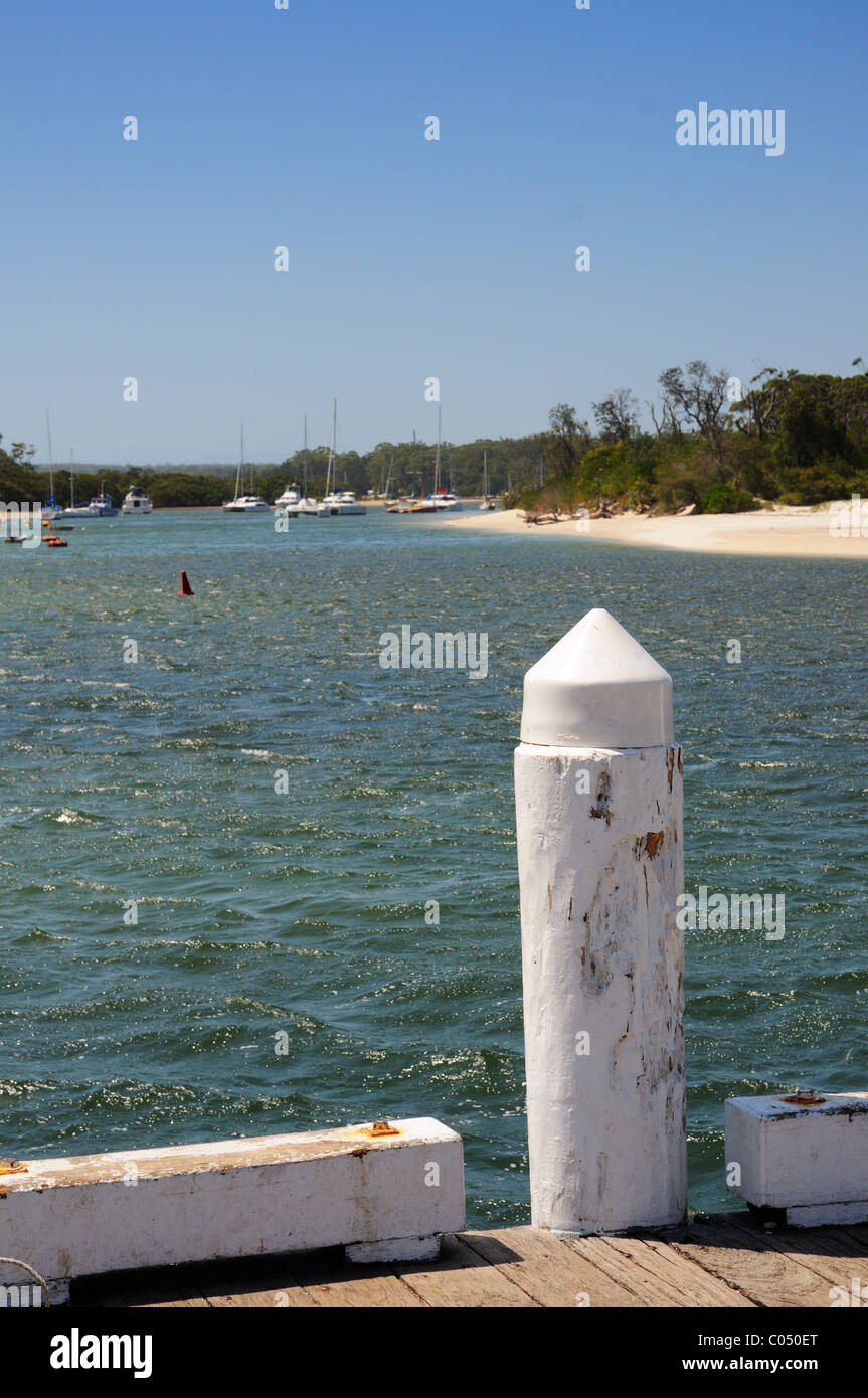 Callala beach as seen from Huskisson, New South Wales, Australia Stock ...