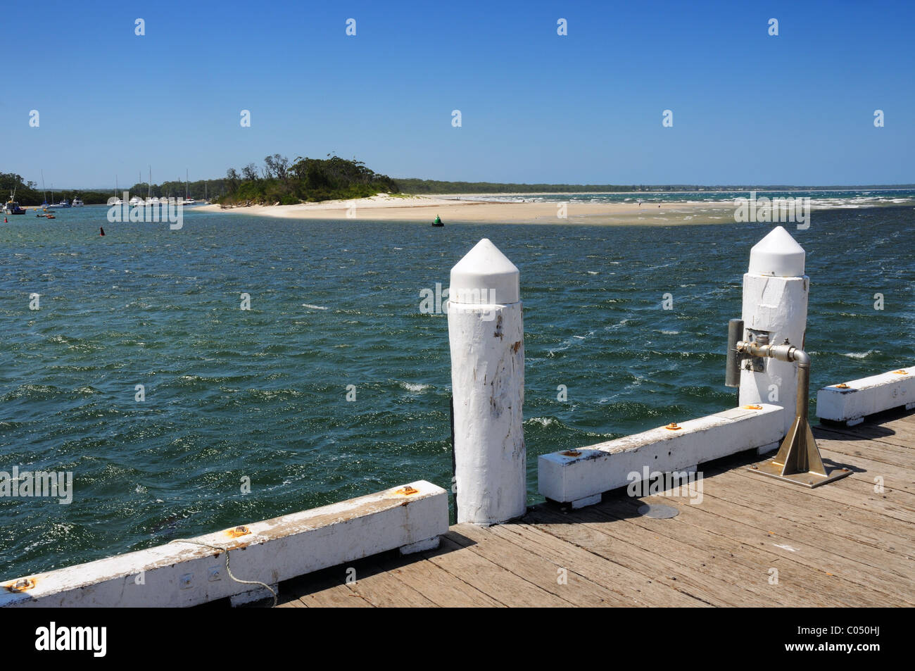 Callala beach as seen from Huskisson, New South Wales, Australia Stock ...