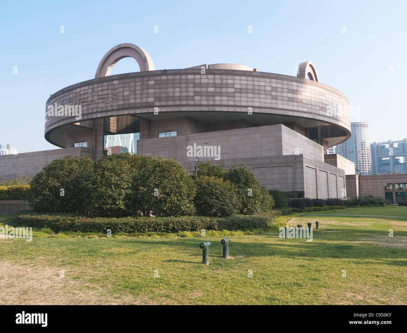 The original stone architecture of the Shanghai Museum at the People's ...