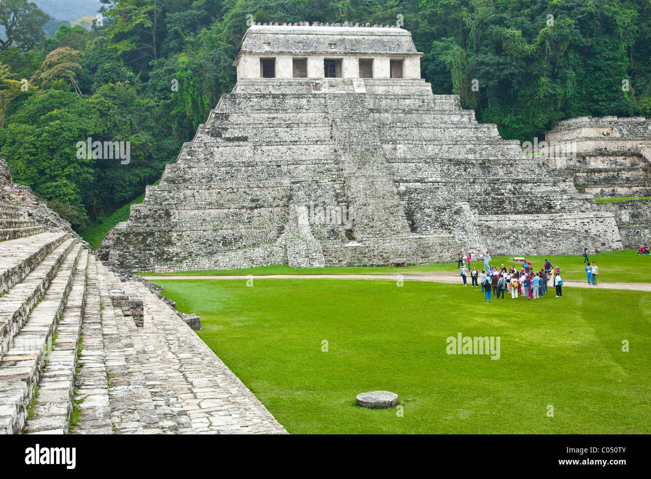 Temple of Inscriptions or Templo de Inscripciones, Palenque, Chiapas ...