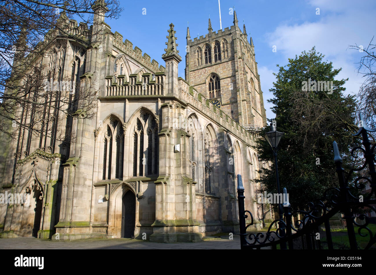 The Church of Saint Mary the Virgin, in the Lace Market Nottingham on a ...