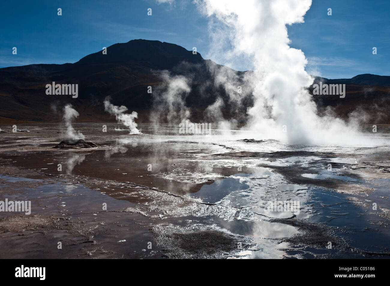 El Tatio is the largest geyser field in the southern hemisphere, in the ...
