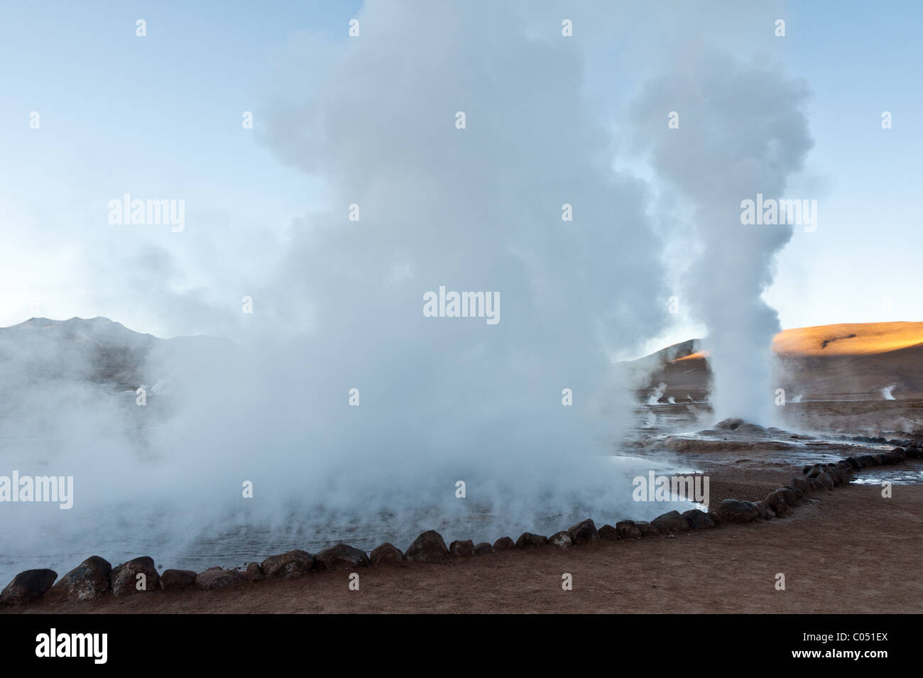 El Tatio is the largest geyser field in the southern hemisphere, in the ...