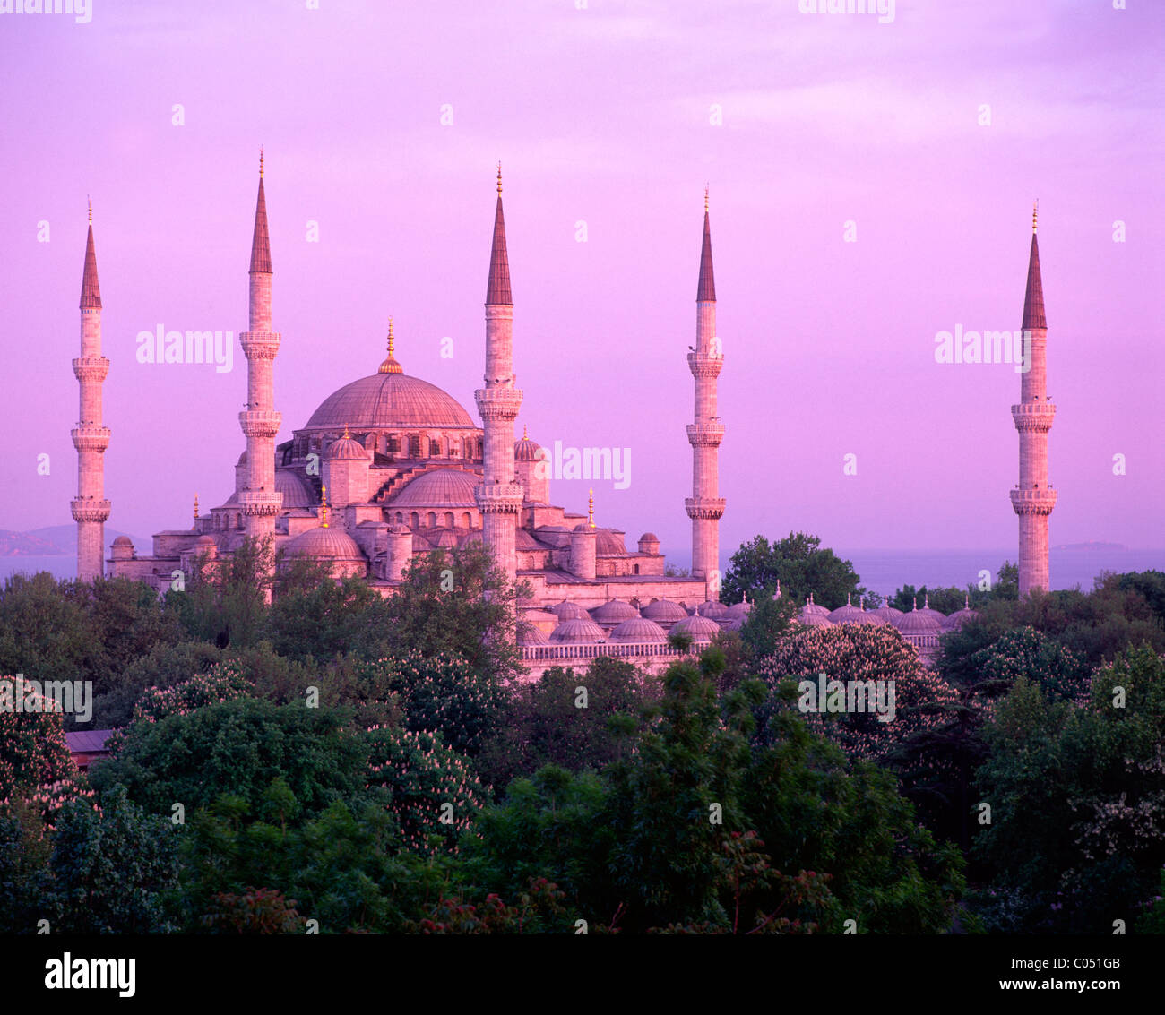 Turkey, Istanbul, Blue mosque at dawn Stock Photo - Alamy