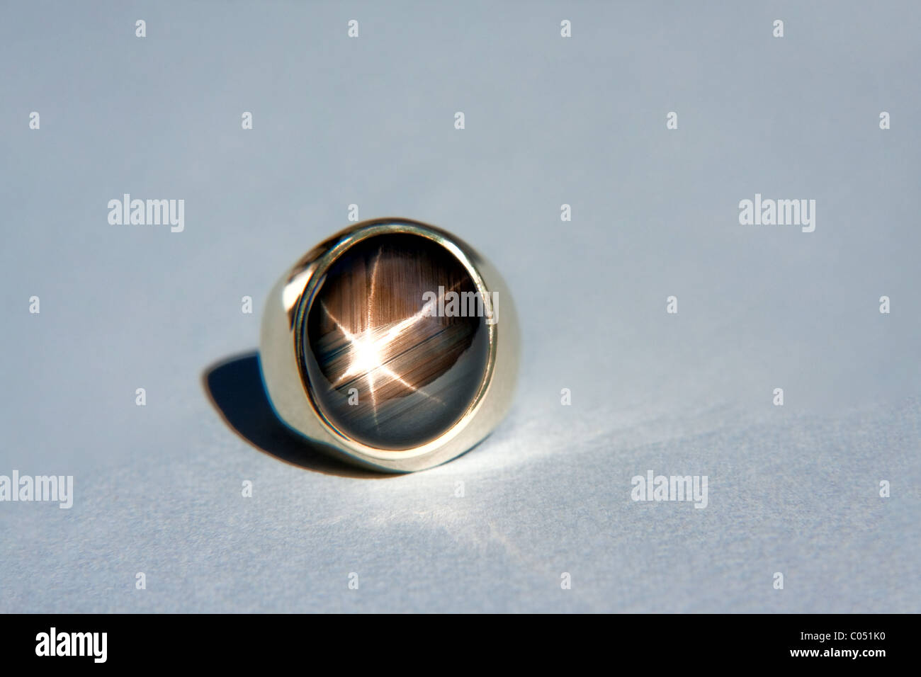 Star Sapphire Gemstone Stock Photo - Alamy