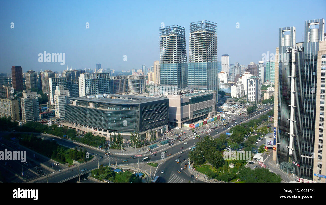 Birds eye view cityscape Beijing China Stock Photo - Alamy