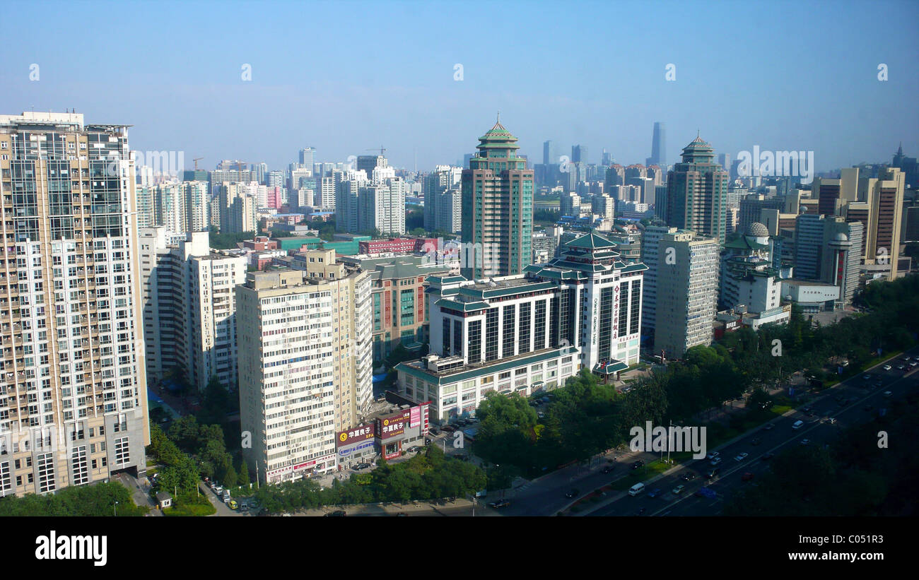 Birds eye view cityscape Beijing China Stock Photo - Alamy