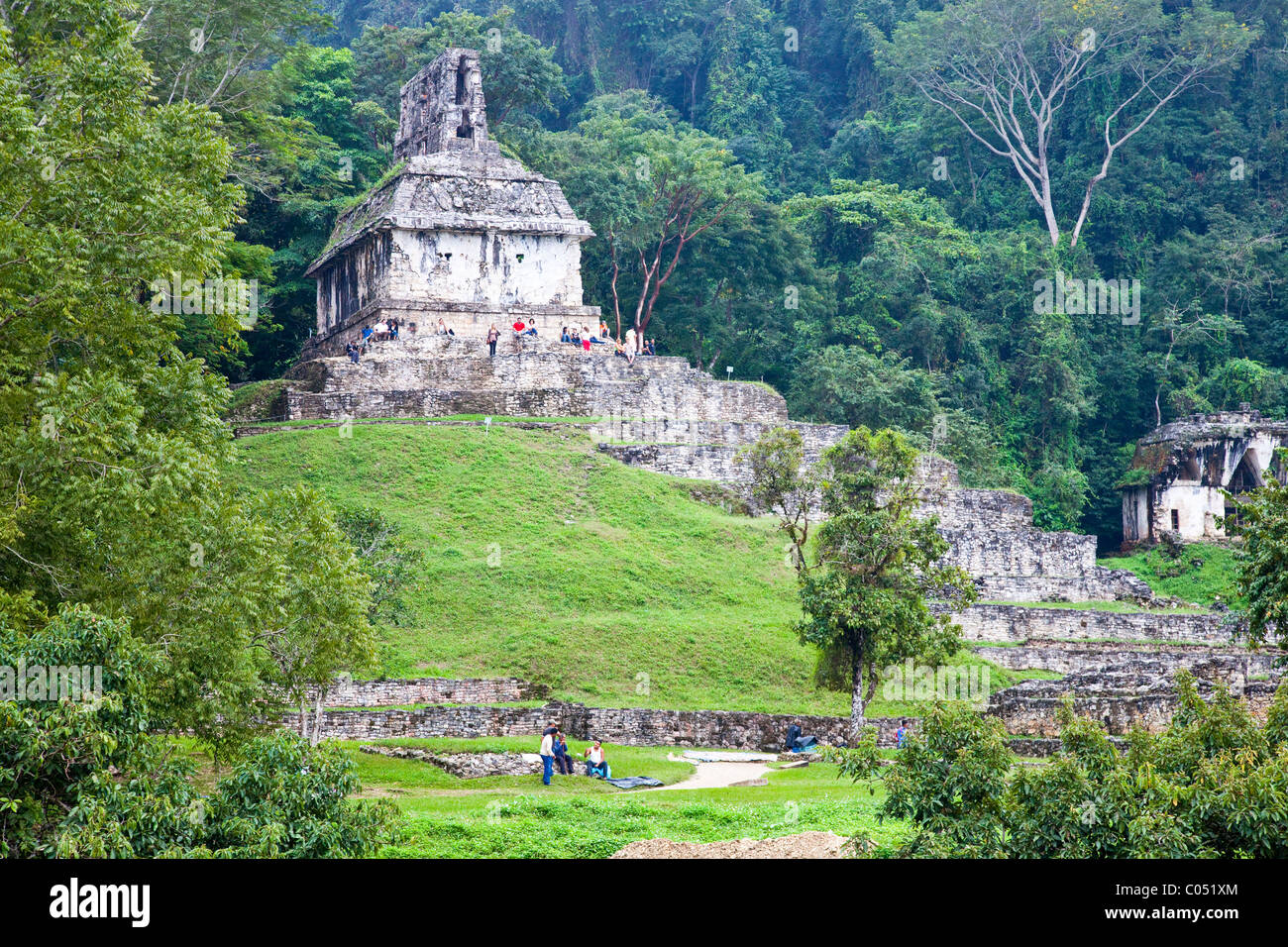 Temple of the Cross, Palenque, Chiapas, Mexico Stock Photo - Alamy