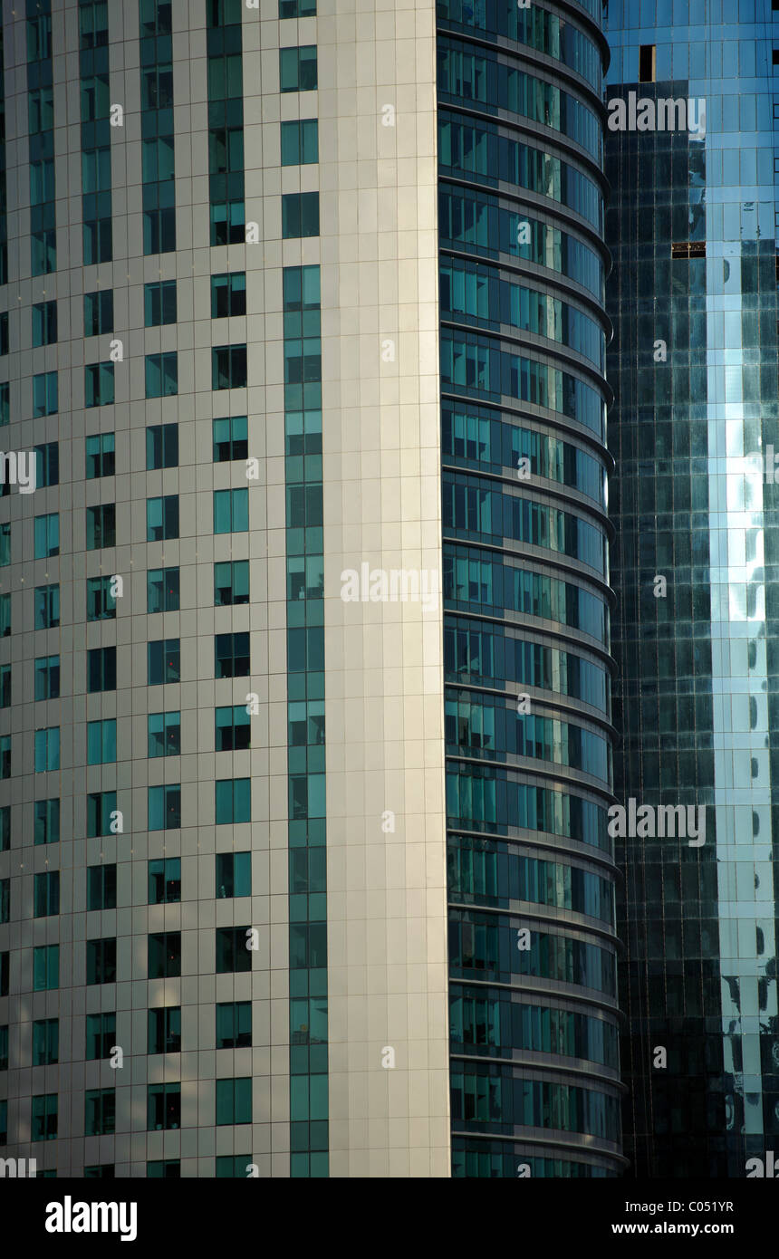 Skyscrapers in Al Dafna district of Doha located on the Corniche ...